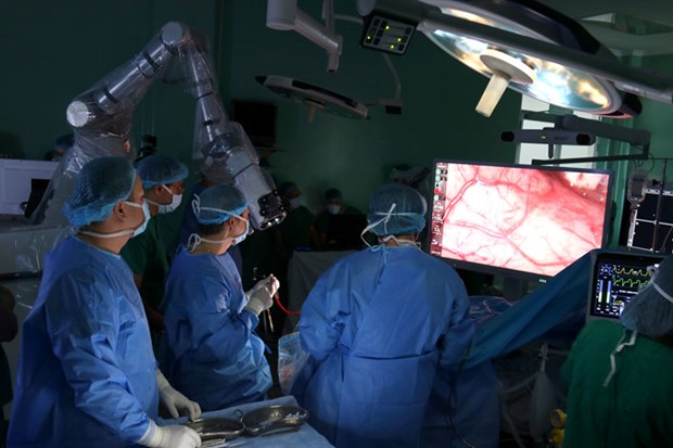 First robotically assisted cranial nerve surgery in Vietnam - Herac